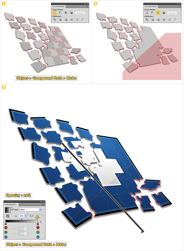 How to Create a Dynamic 3D Puzzle Effect in Adobe Illustrator
