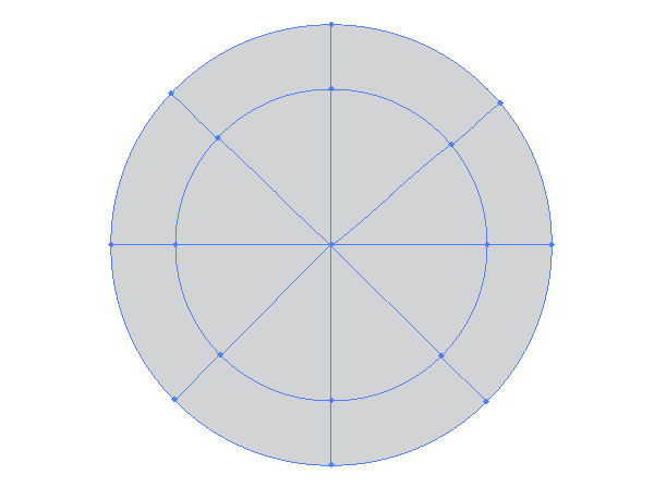 Cómo crear una malla radial en Illustrator para dibujar un CD