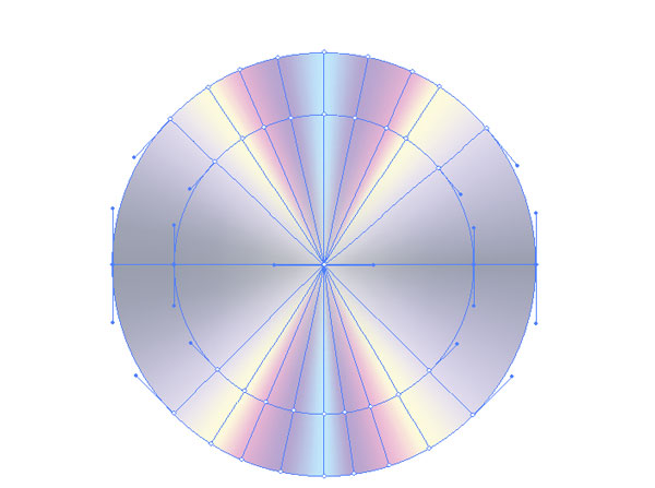 Cómo crear una malla radial en Illustrator para dibujar un CD