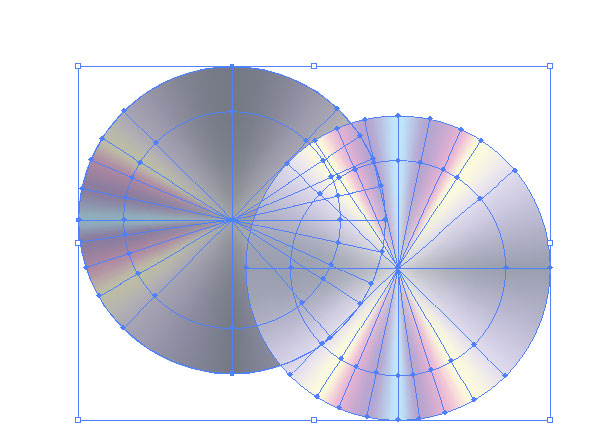 Cómo crear una malla radial en Illustrator para dibujar un CD